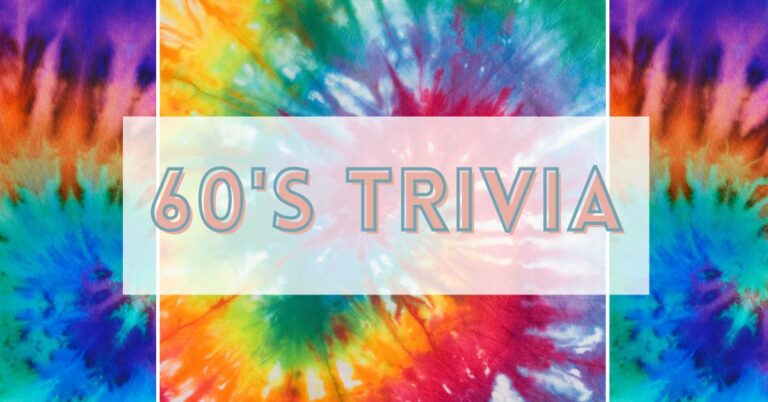 115 Nostalgic Trivia Questions All About The 1960s Decade